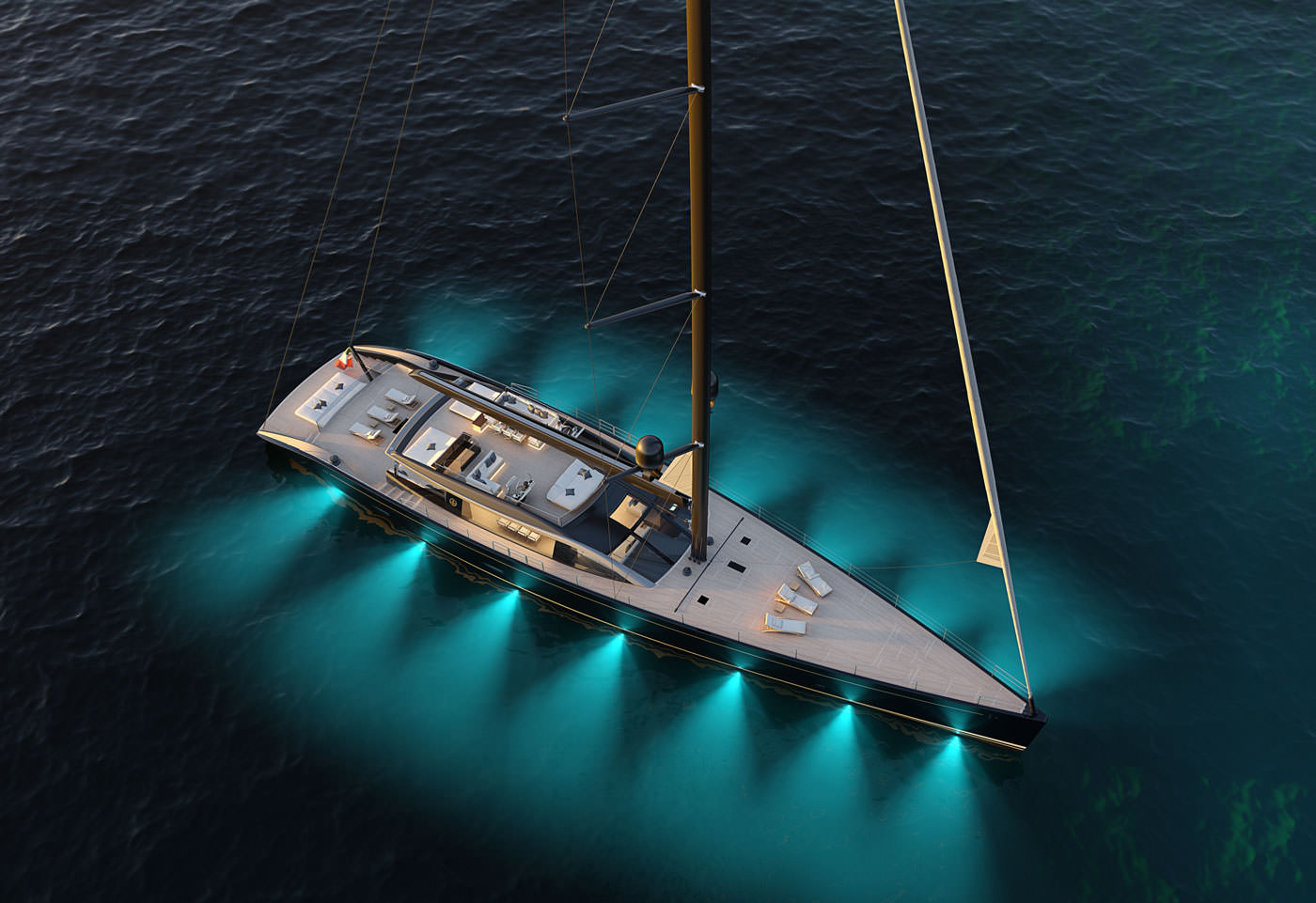 47 M E-VOLUTION THE NEW PERINI NAVI SLOOP - Panorama 4° Piano