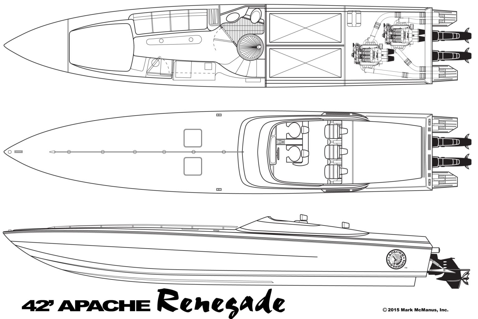 Apache Renegade 42 'extreme performance - Panorama 4° Piano