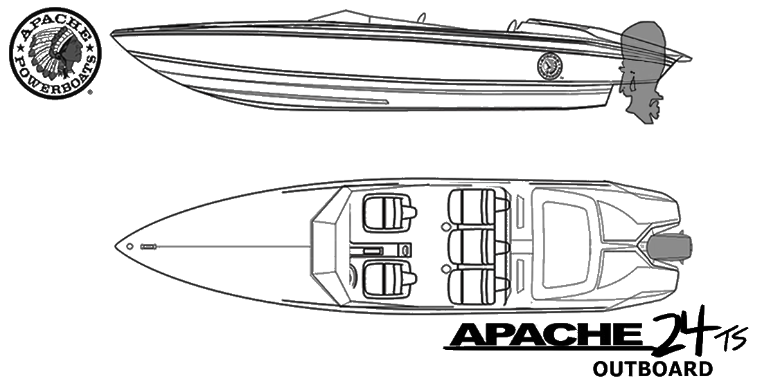 Apache 24 TS Speedster the Apache speedboat. - Panorama 4° Piano